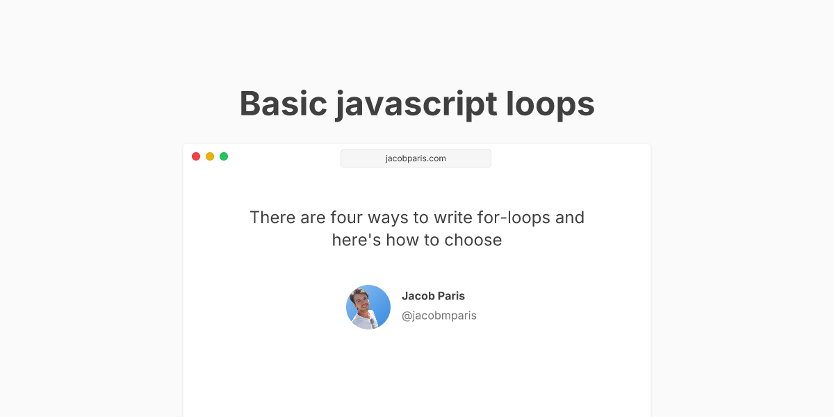 Basic javascript loops
