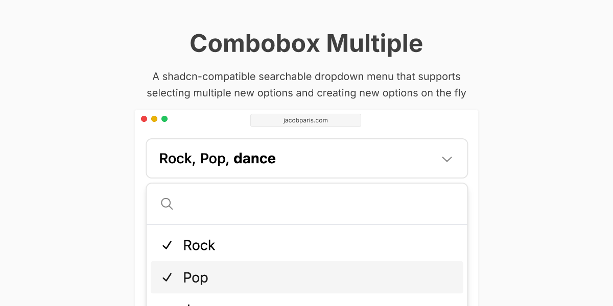Combobox Multiple